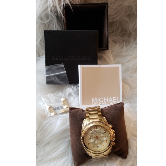 Michael Kors | Jewelry | Authentic Michael Kors Crystal Studded Watch ...